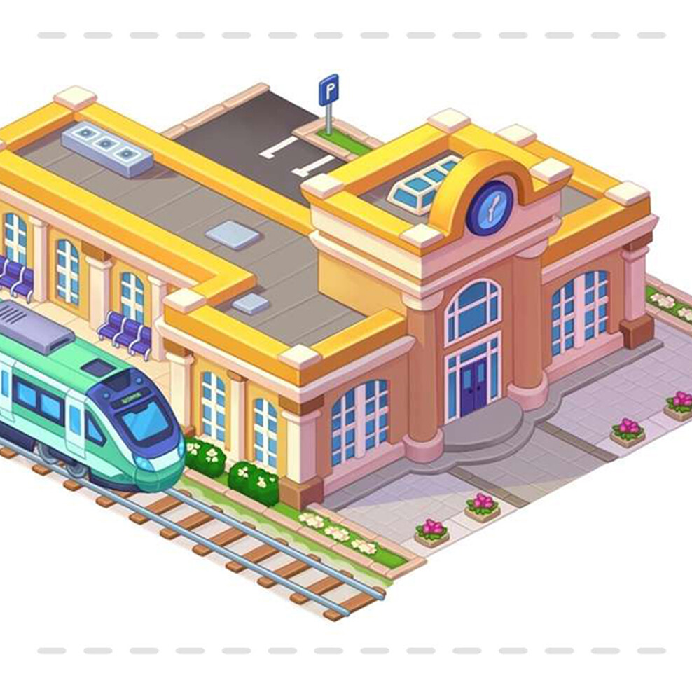 ArtStation - Railway station