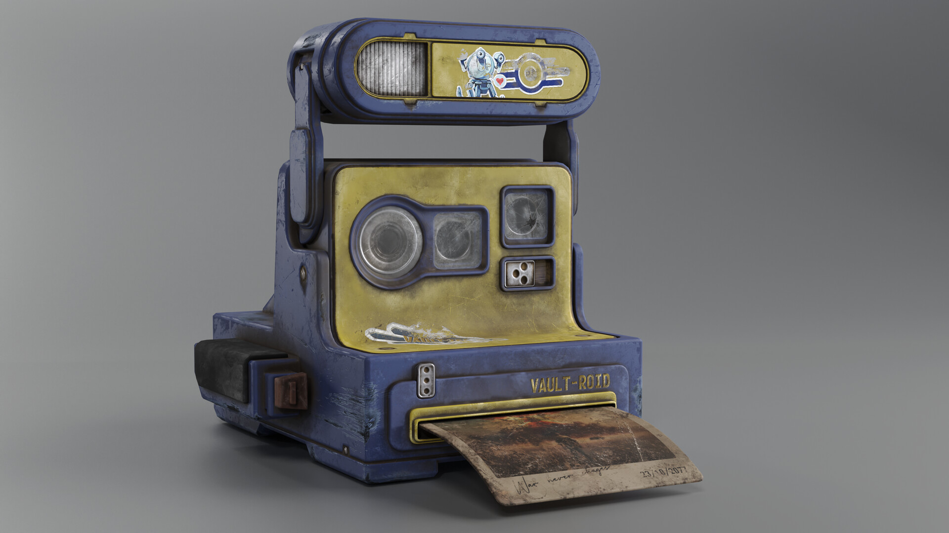 ArtStation - Polaroid in Vault-tec style for Fallout