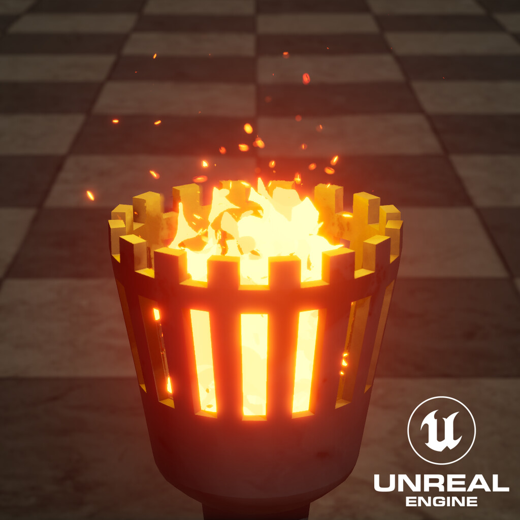 ArtStation - Stylized Fire