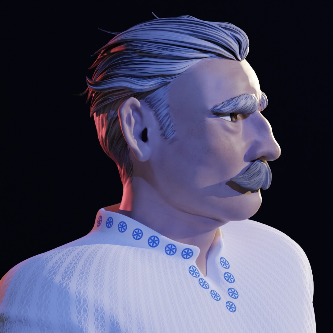 ArtStation - The Highlander-Futuristic Polish Highlander 3D character model