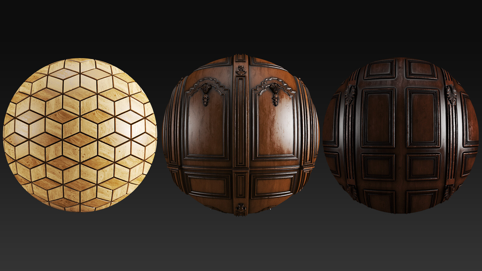 ArtStation - Wood Panel PBR Material Bundle