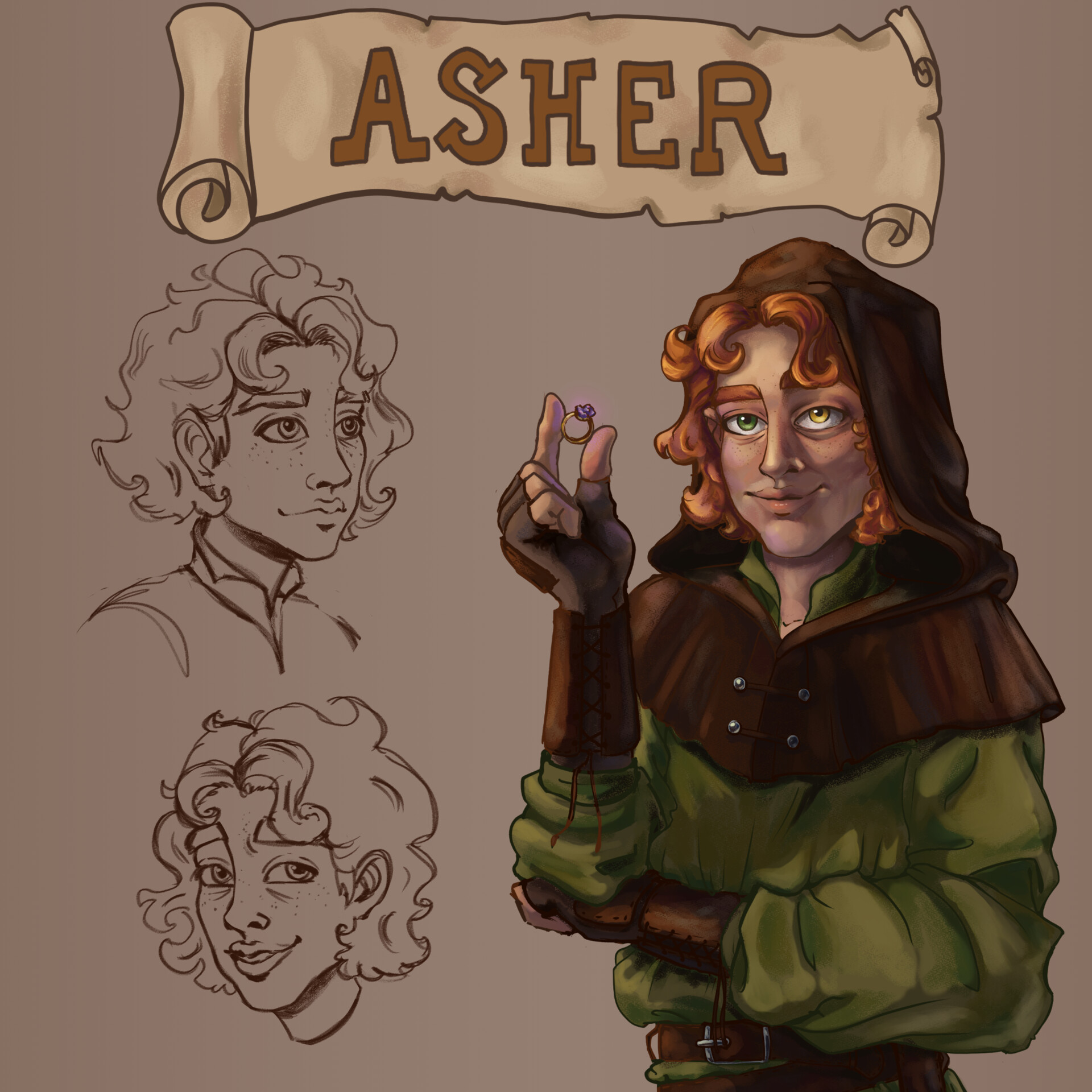 ArtStation - Asher Pendleton, legend among thieves