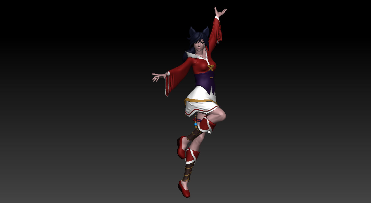 ArtStation - Ahri 3d Model