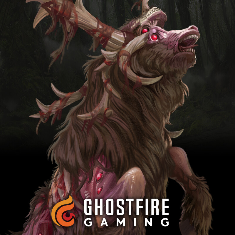 ArtStation - Grim Hollow Aberration: Aberrated Elk.