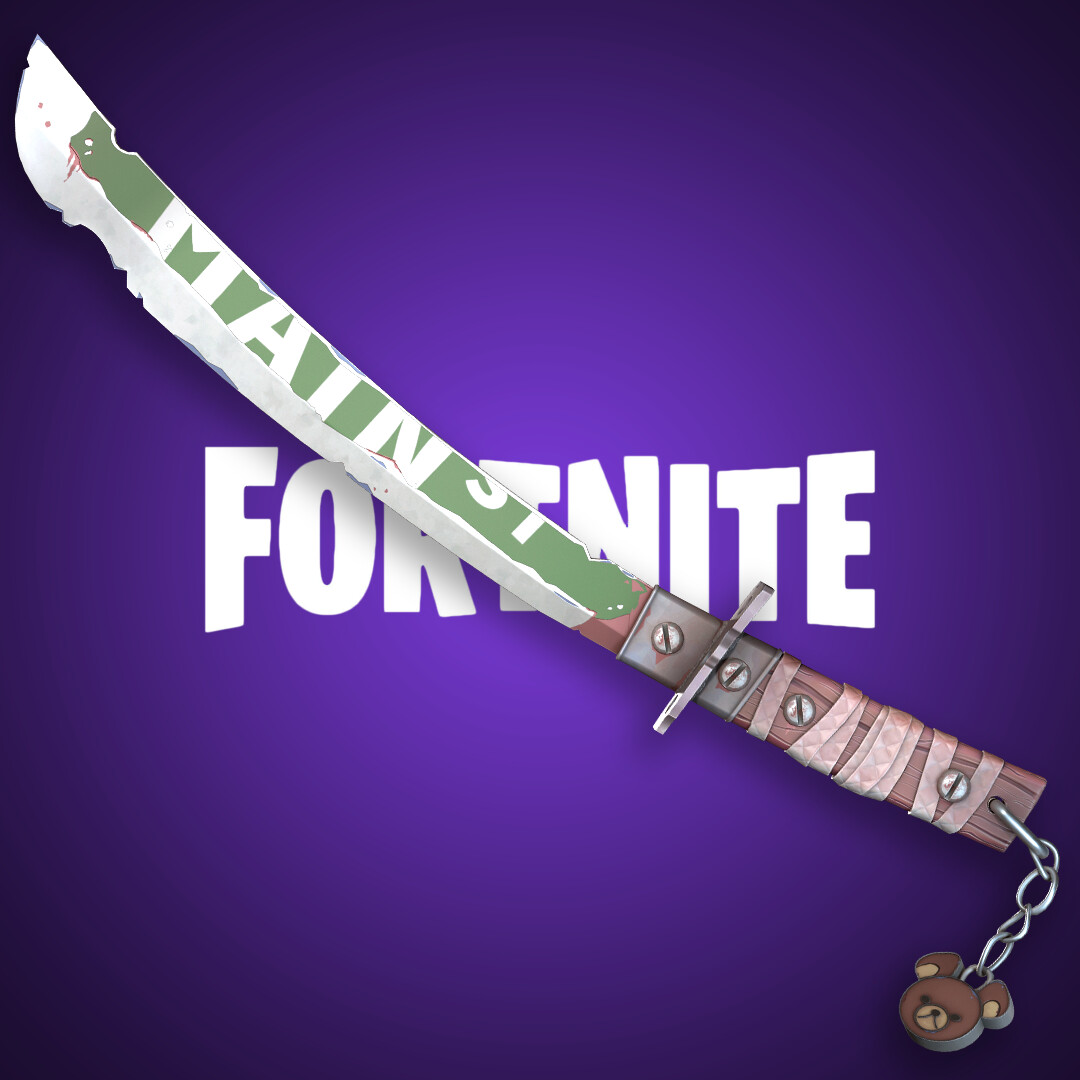 ArtStation - Road Sign Sword | Fortnite style Asset
