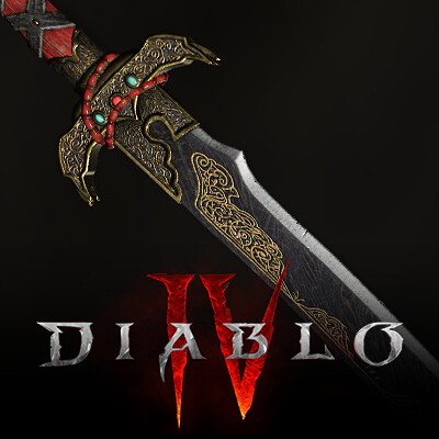 ArtStation - Diablo IV - "Bear Cub Bale" Weapons