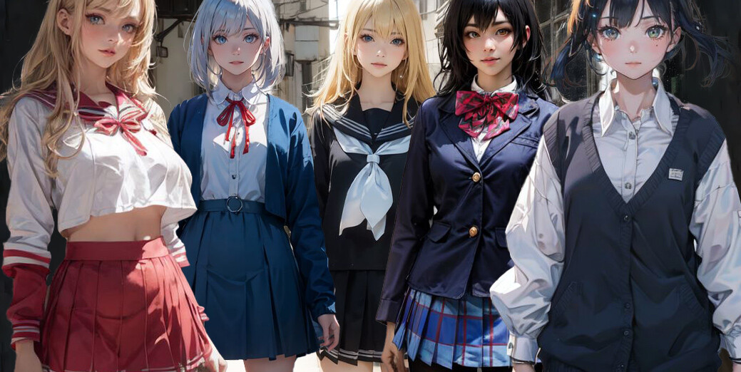 ArtStation - 231 Charming Japanese School Girl Uniform References and ...