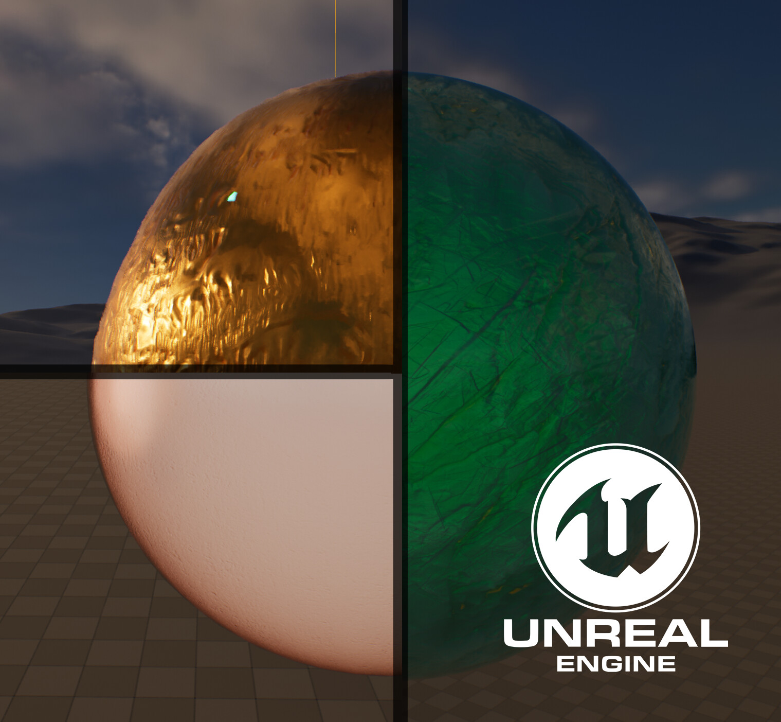 ArtStation - UE5 Substrate Materials - Crystal, Pearl and Liquid Gold