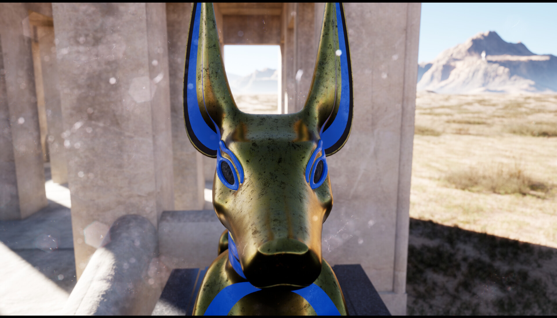 ArtStation - Ancient Egyptian Statues in the Desert [Unreal Engine 5]