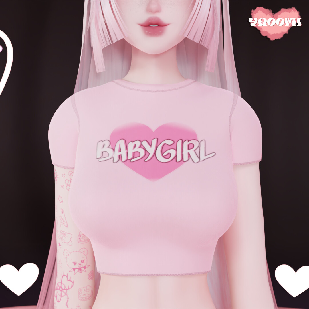 ArtStation - Cute Crop Top for VRChat