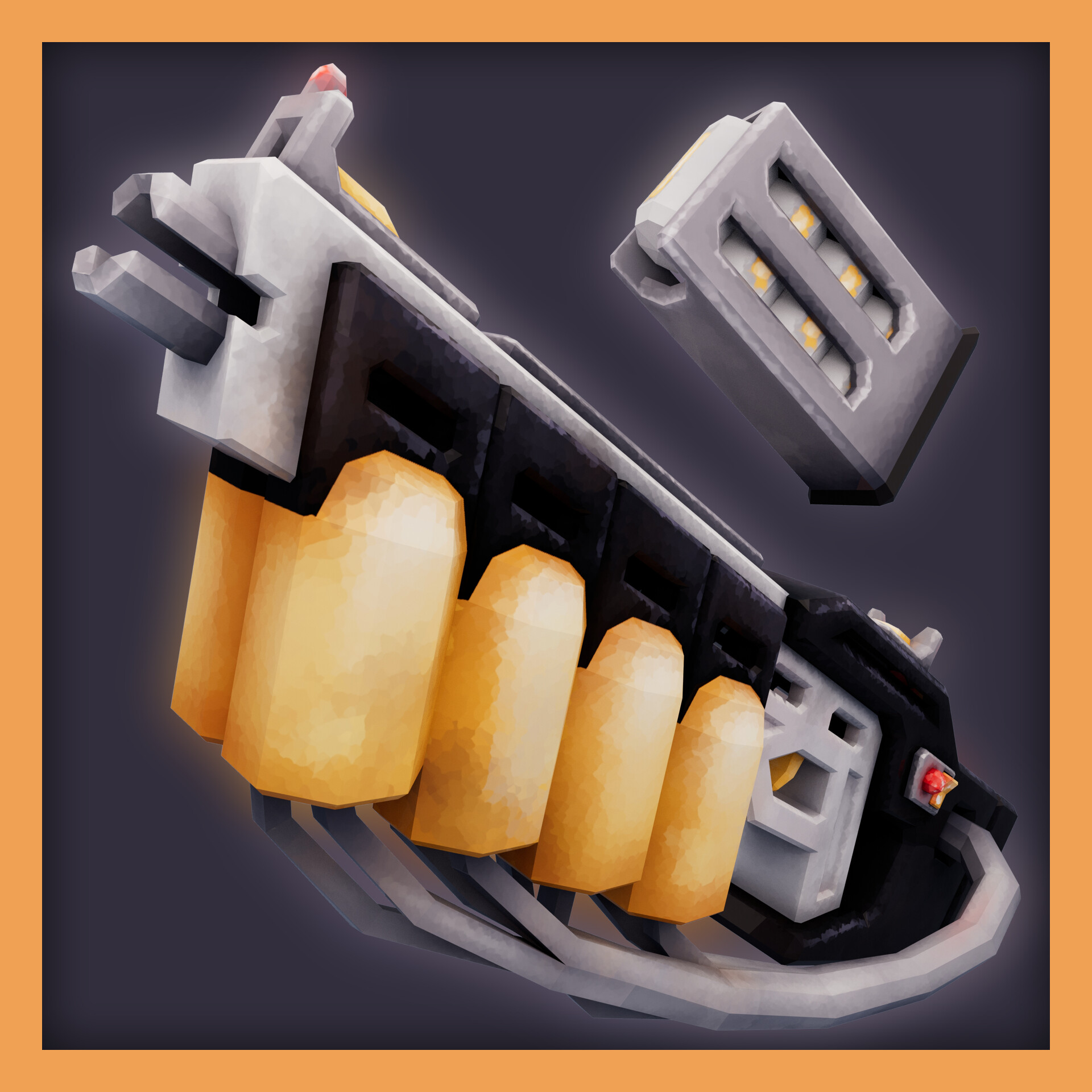 ArtStation - Stylized Gauss Rifle