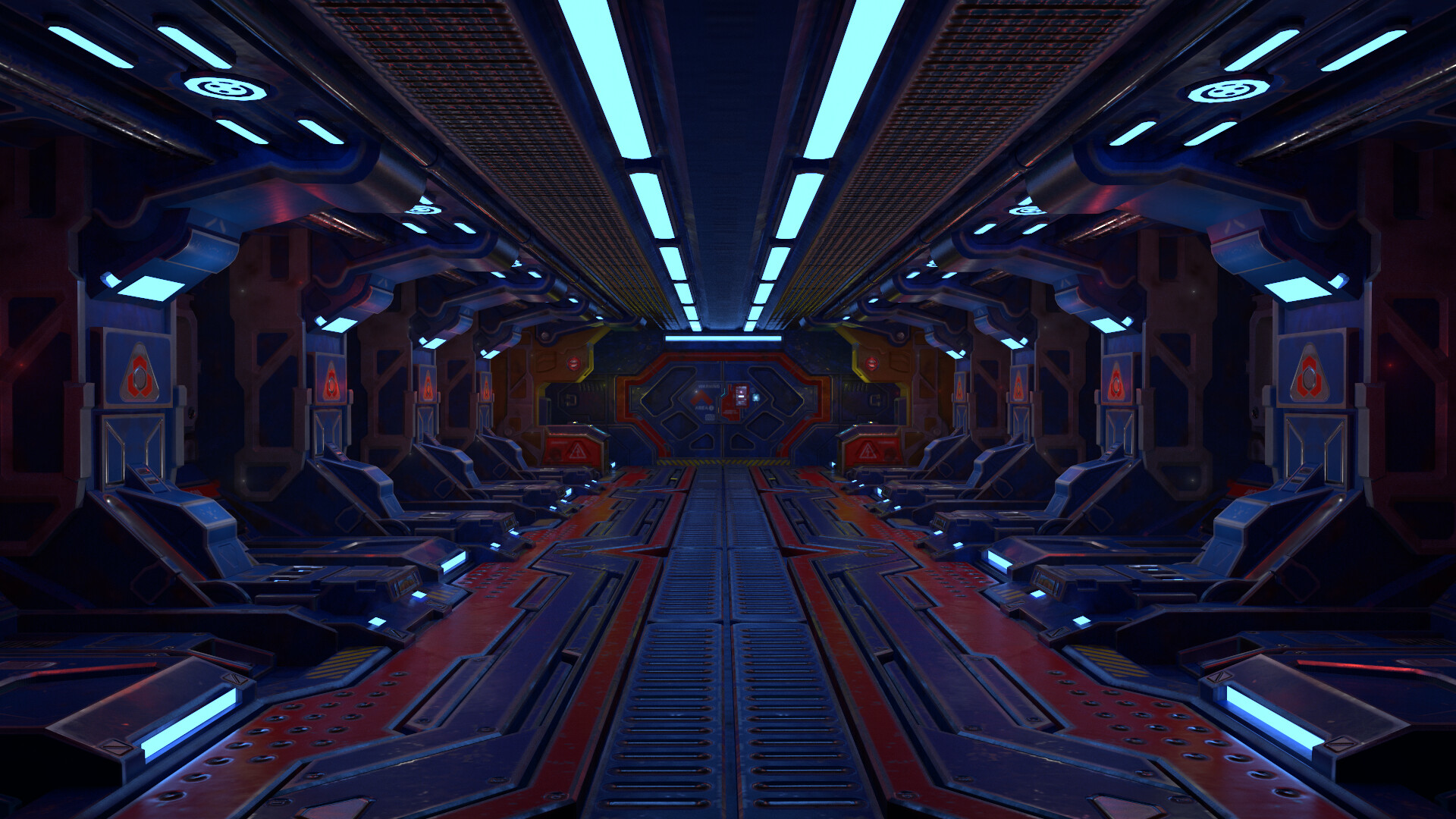 ArtStation - Sci-Fi corridor - Space Invader