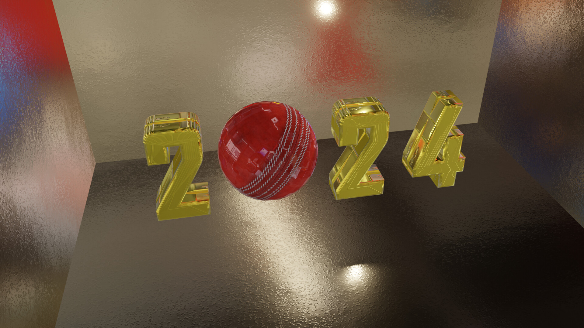 ArtStation - "3D Cricket Countdown 2024: The Ball Drop Edition"