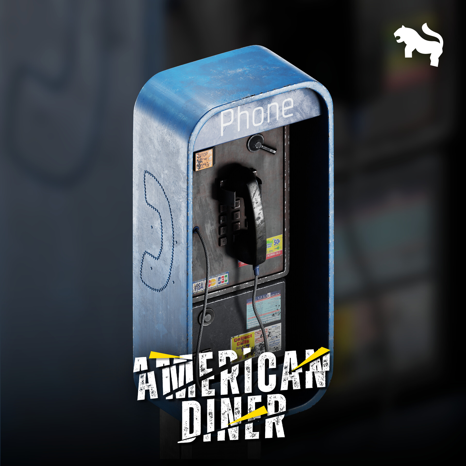 ArtStation - Phonebooth | Post Apocalyptic American Diner