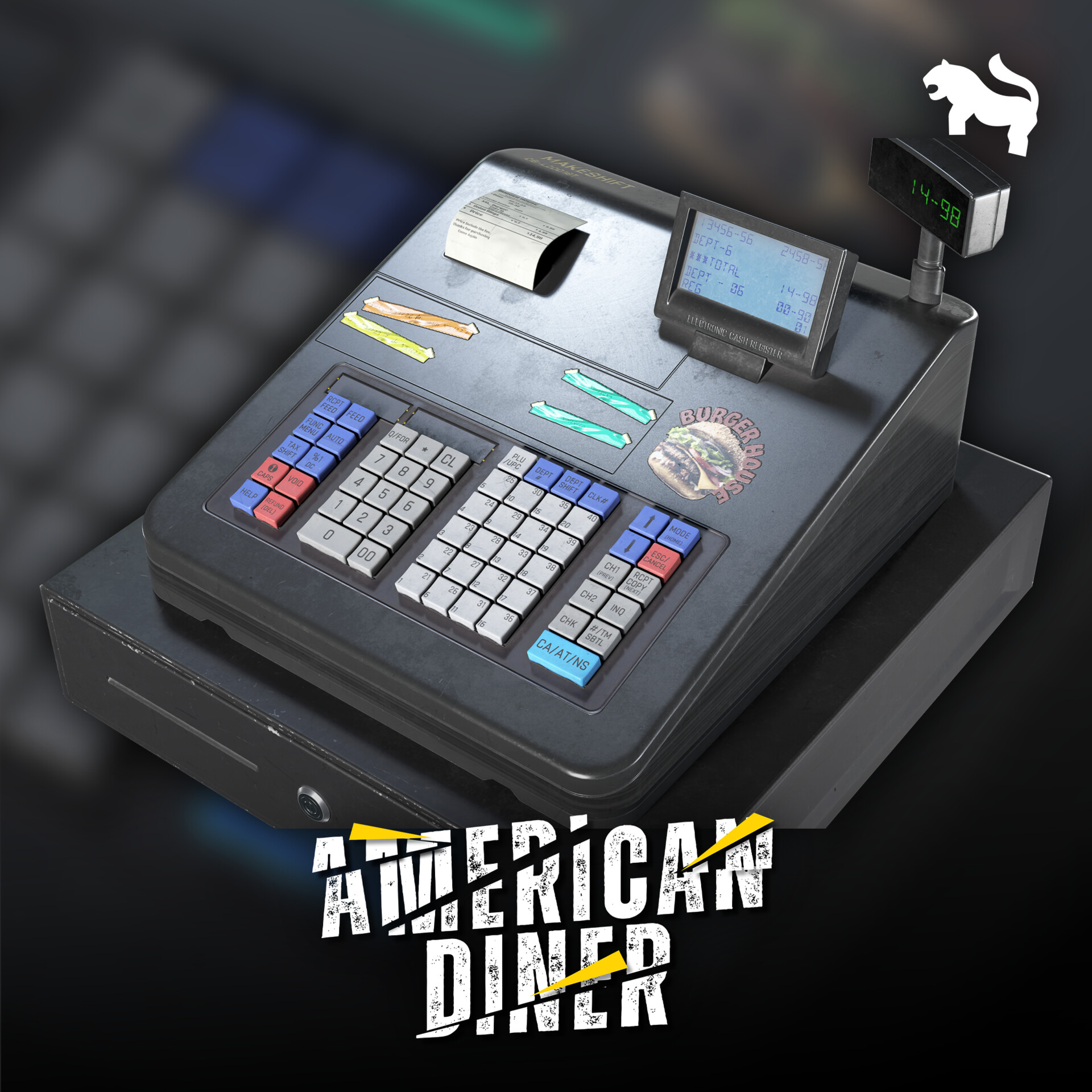 ArtStation - Post Apocalyptic American Diner - Cash Register