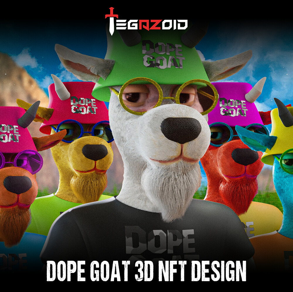 ArtStation - 3D NFT Design | Dope Goat