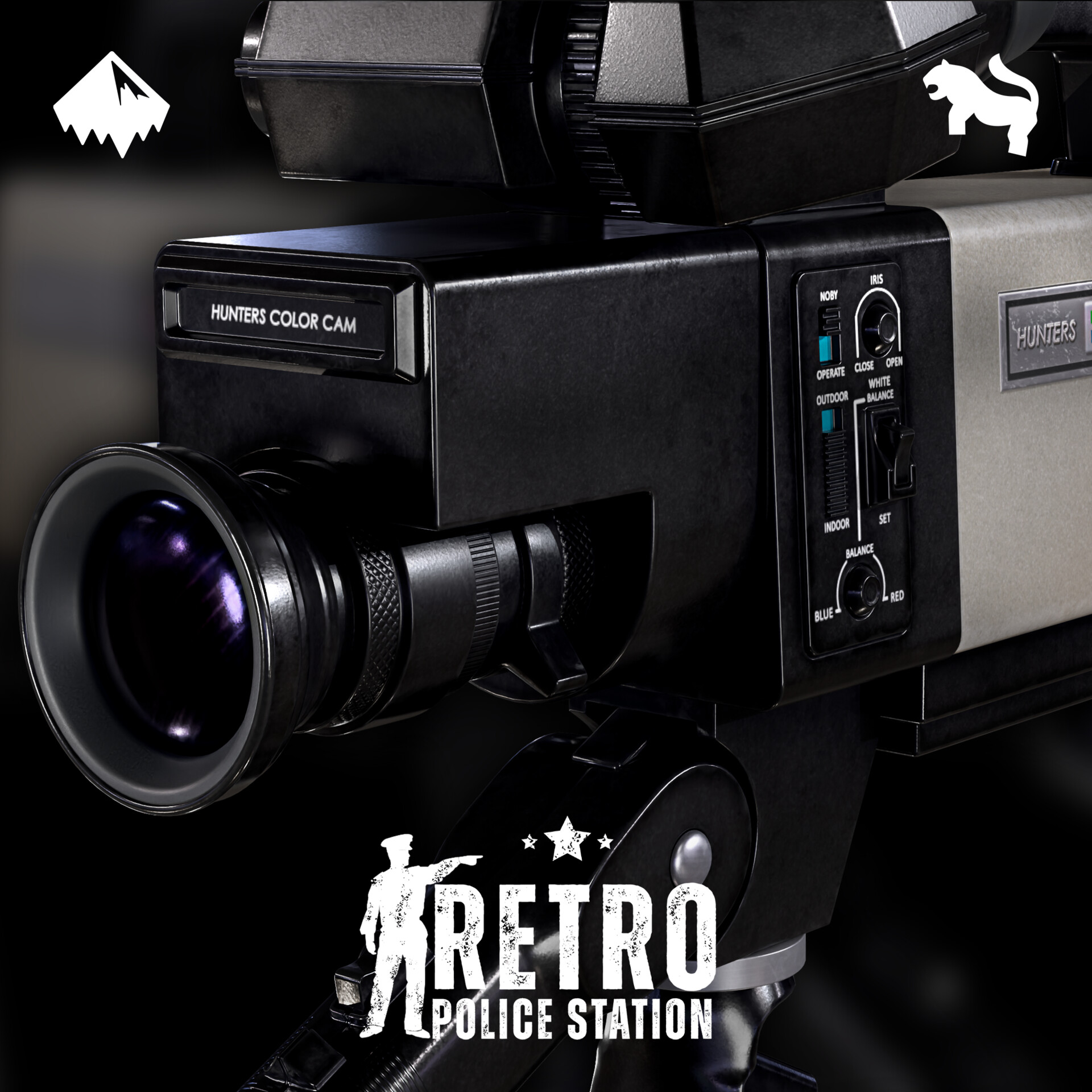 ArtStation - Retro Police Station / Camera Set