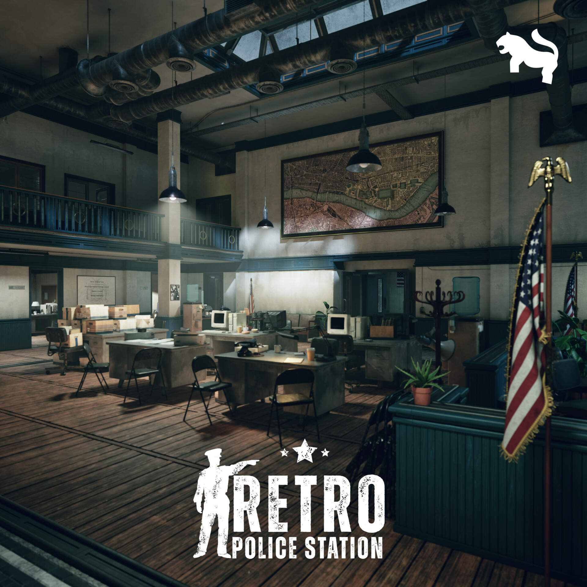 ArtStation - Retro Police Station / Unreal Engine 5