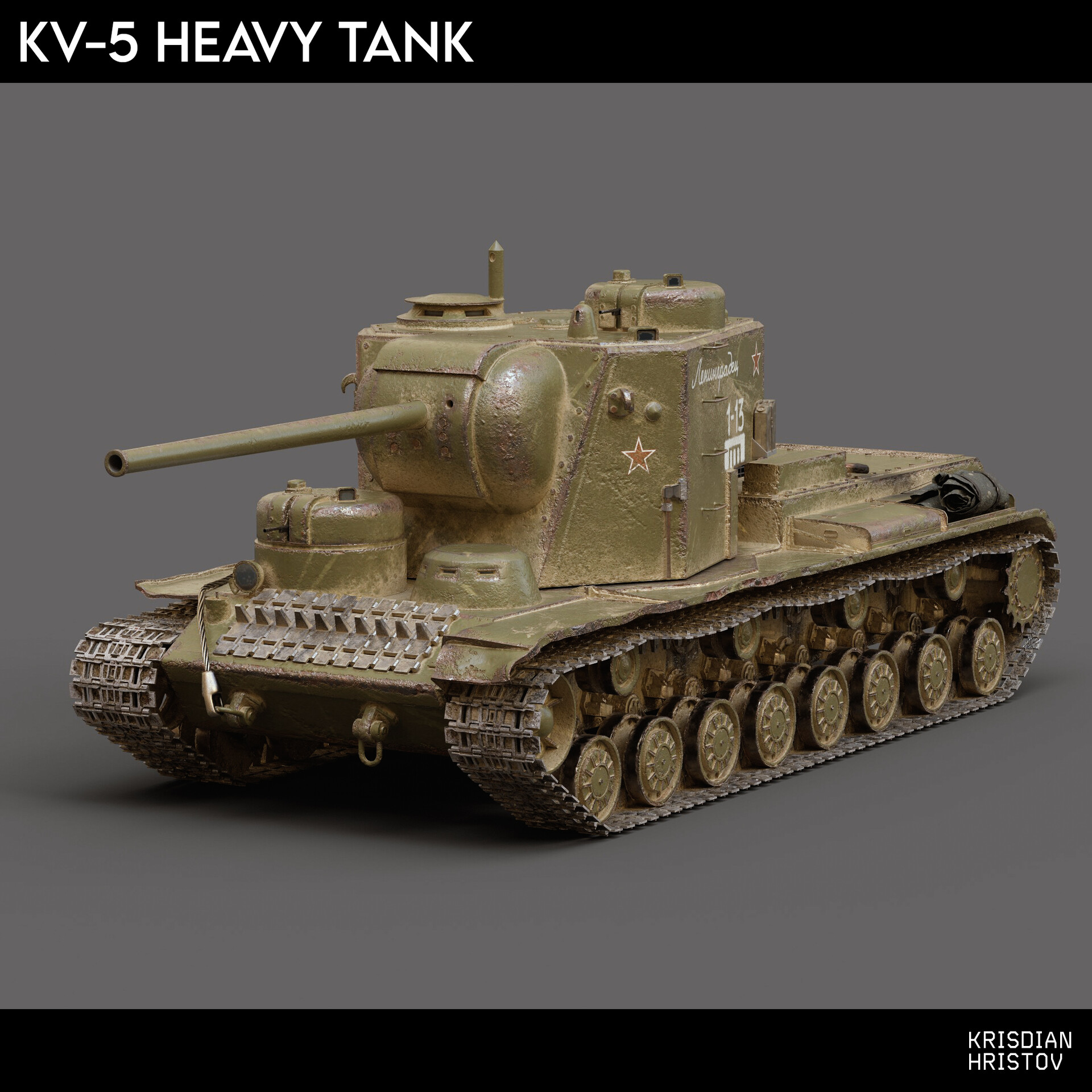 ArtStation - KV-5 Heavy Tank "Leningradets"