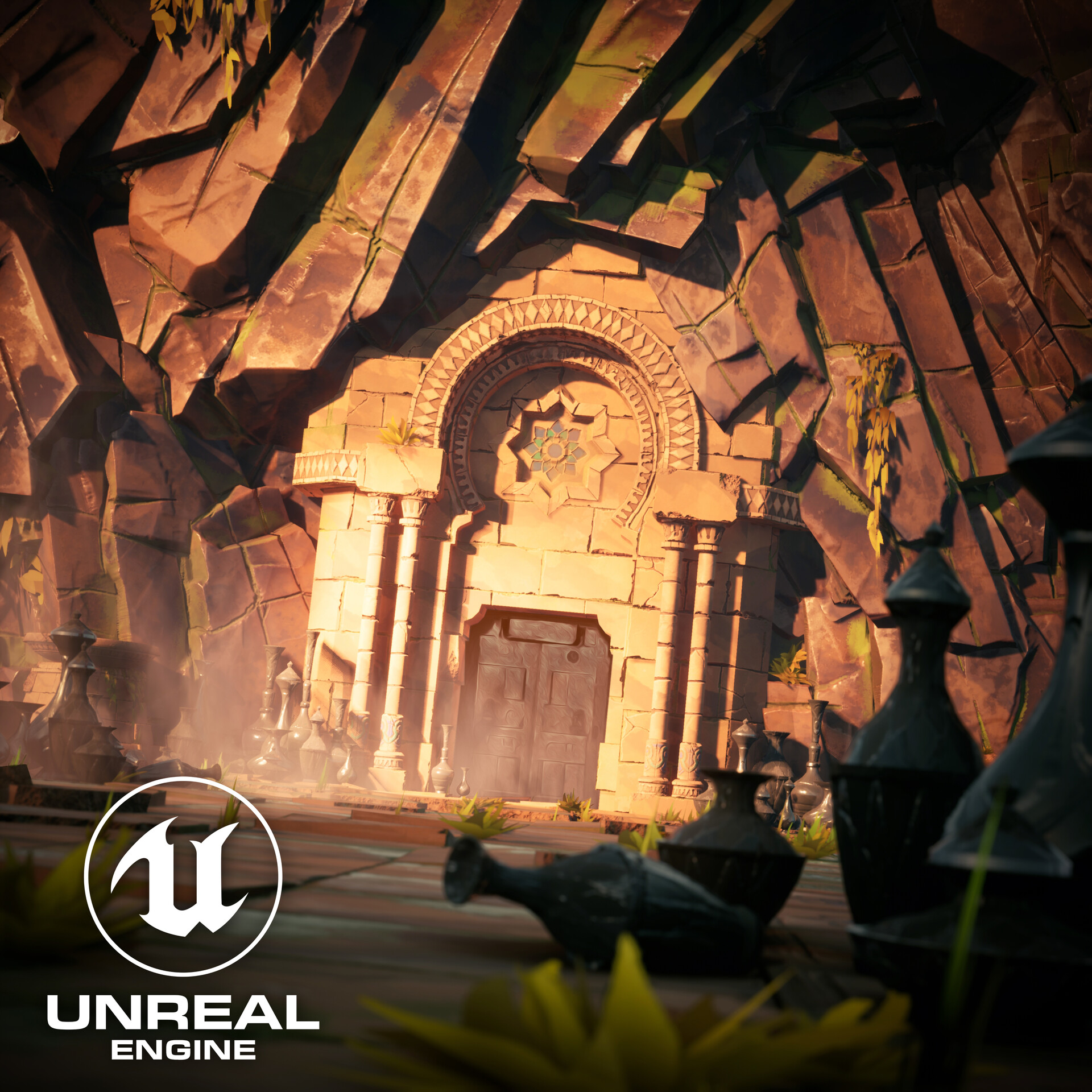 ArtStation - Old Royal Road - Ubisoft Art Test [stylized side scroller]