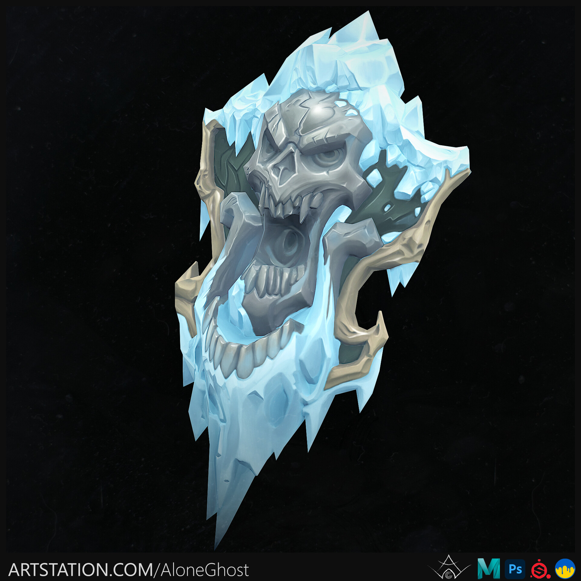ArtStation - Ice noss shield