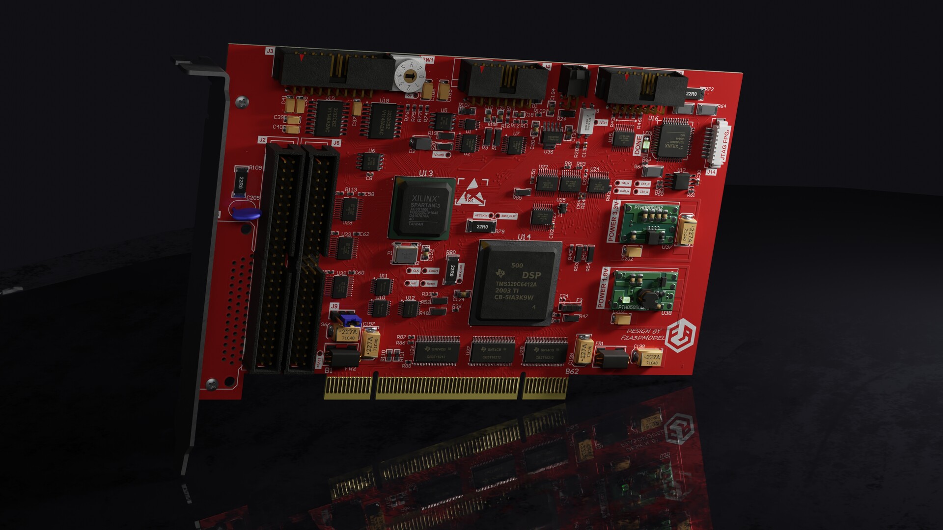 ArtStation - 3D model PCI Card Processing automation