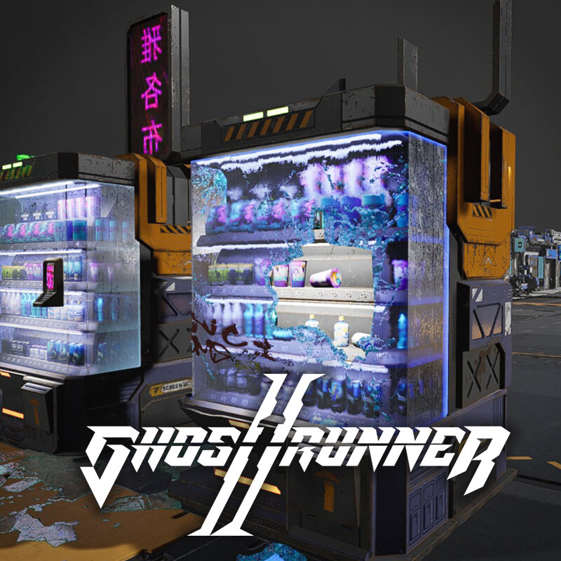 ArtStation - Cyberpunk vending machine - Ghostrunner2