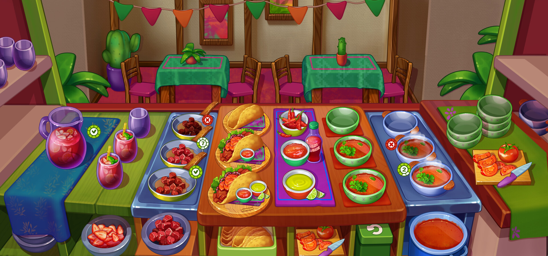 ArtStation - CARLOS'S KITCHEN - casual game: food icons/character