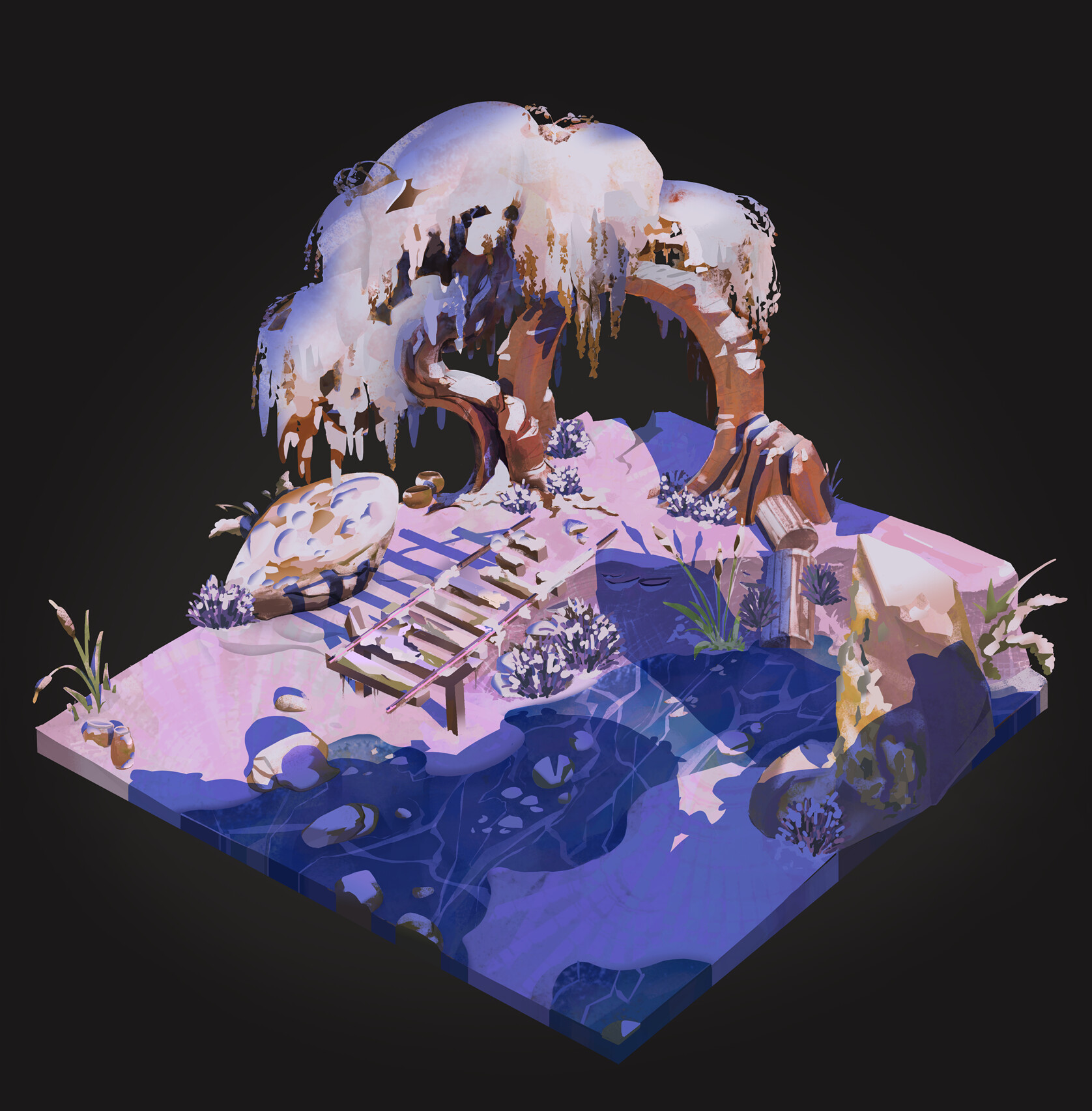 ArtStation - Season Diorama + Shader