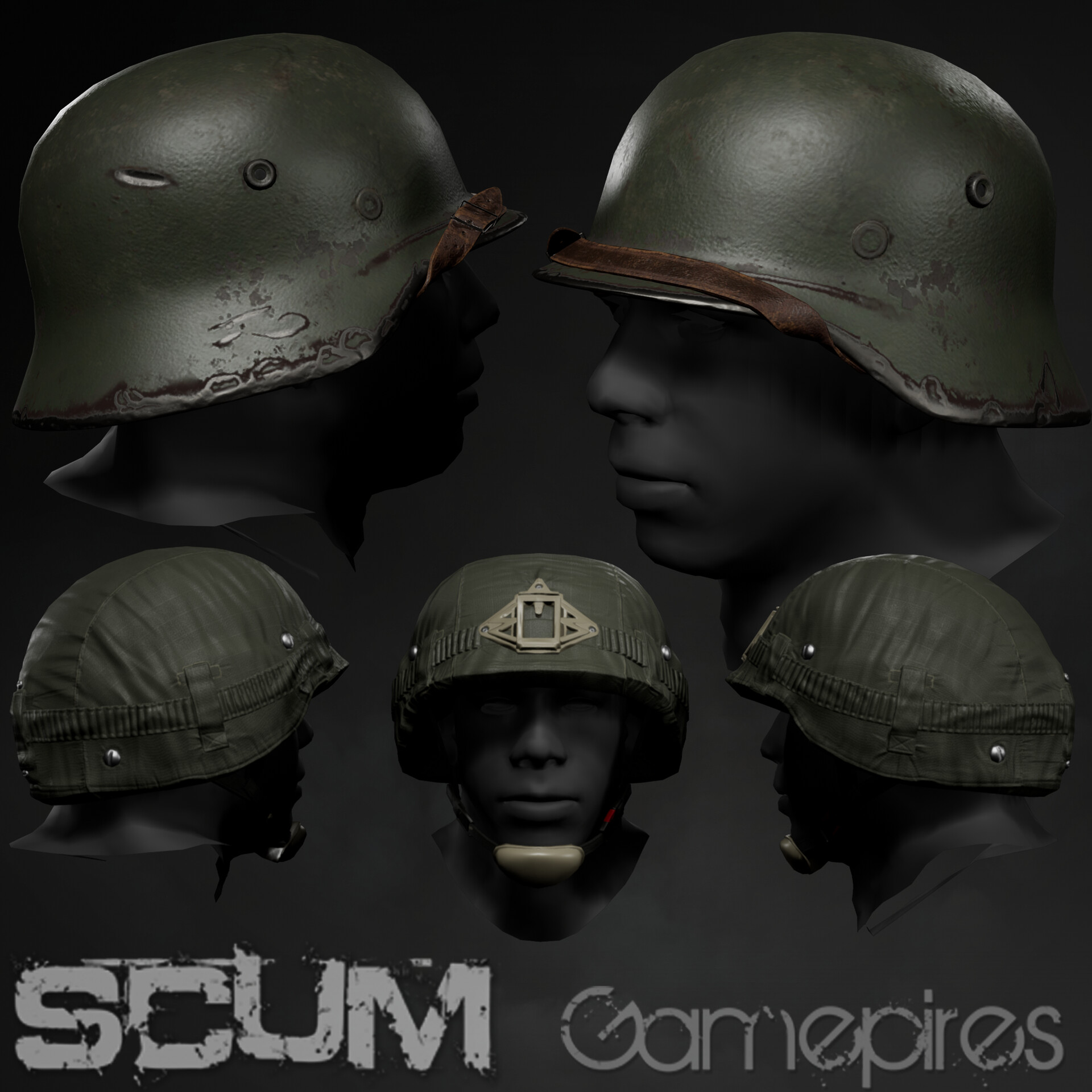 ArtStation - Military helmets