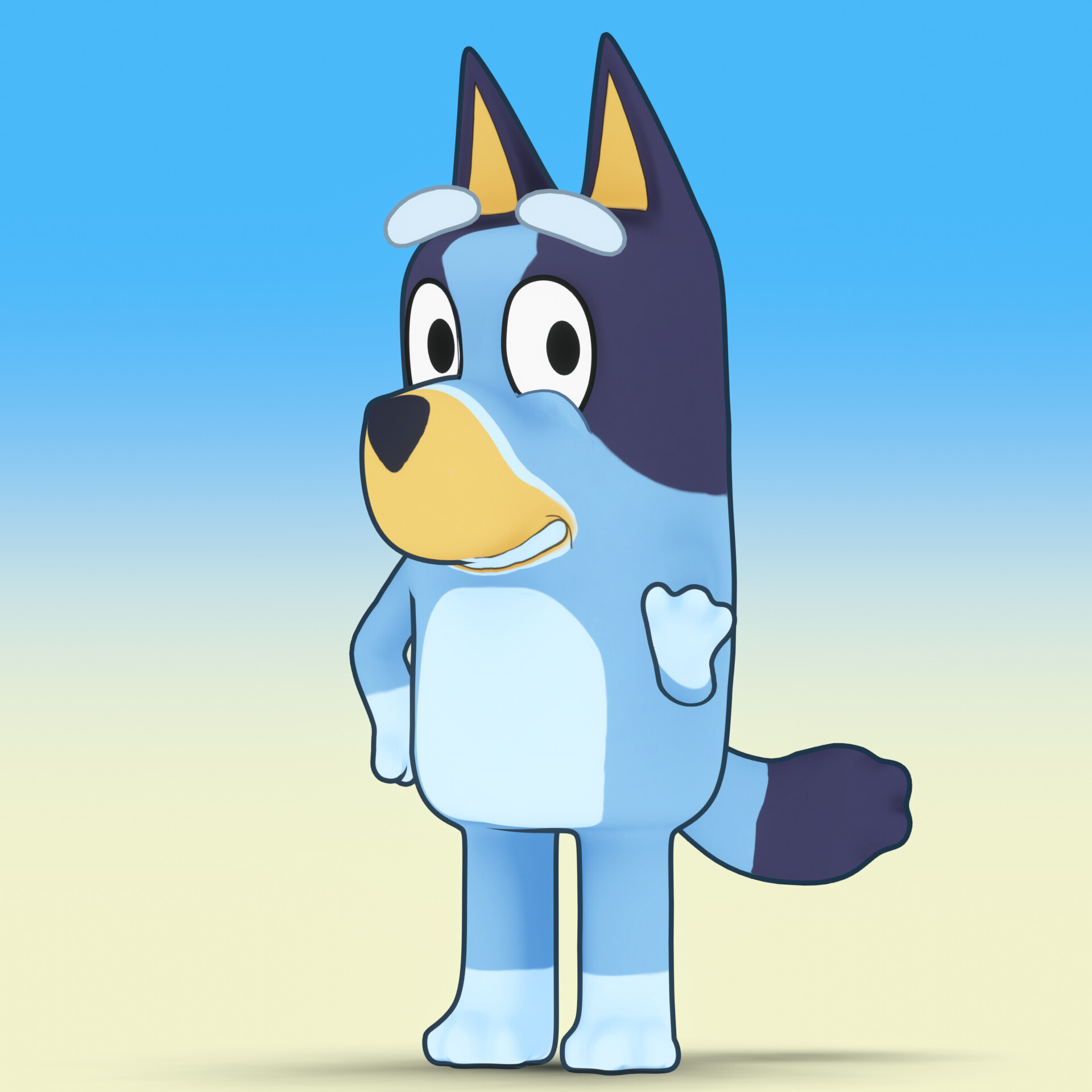 ArtStation - "Bluey Animated" - 3D FanArt