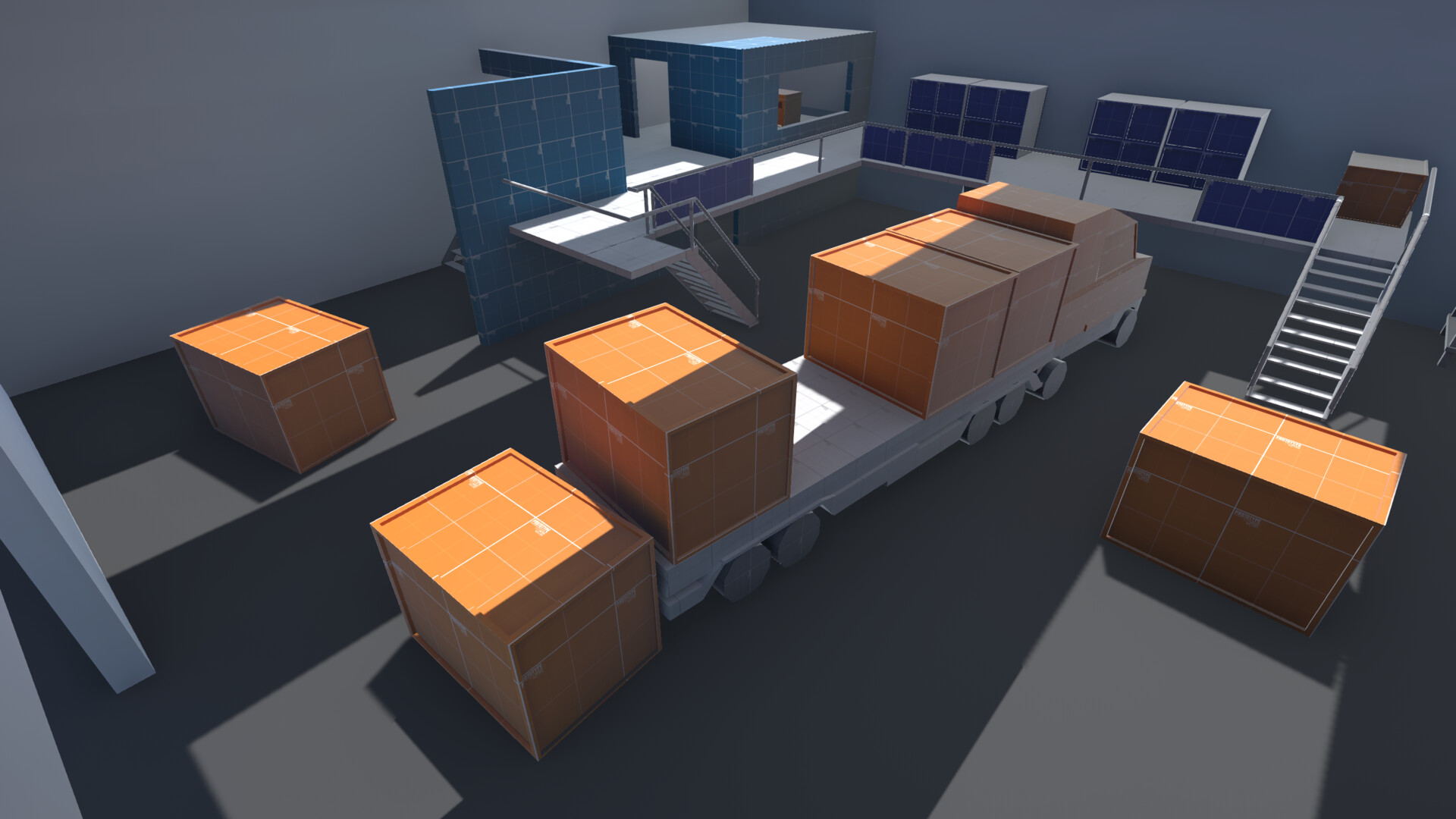 ArtStation - FPS Map Blockout - Warehouse logistic