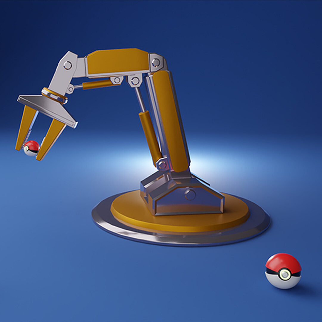 ArtStation - Robotic Arm Rig & Pokemon Balls