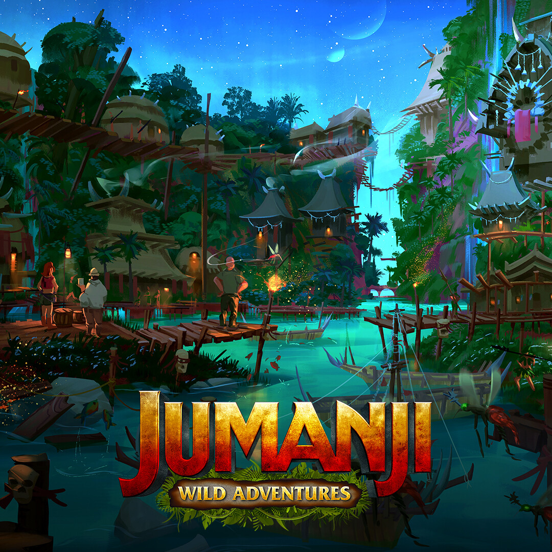 ArtStation - Village Painting done Jumanji- Wild Adventures