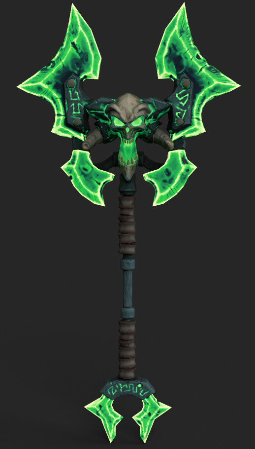 ArtStation - Necromancer Axe - Modeling & Texturing & Sculpting ...