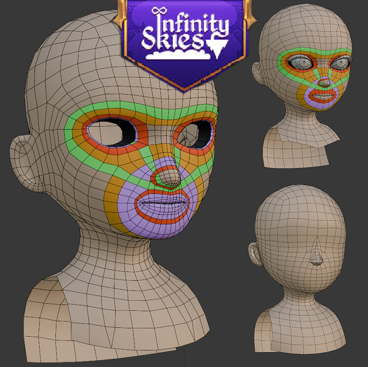 ArtStation - Technical - Face Base Mesh