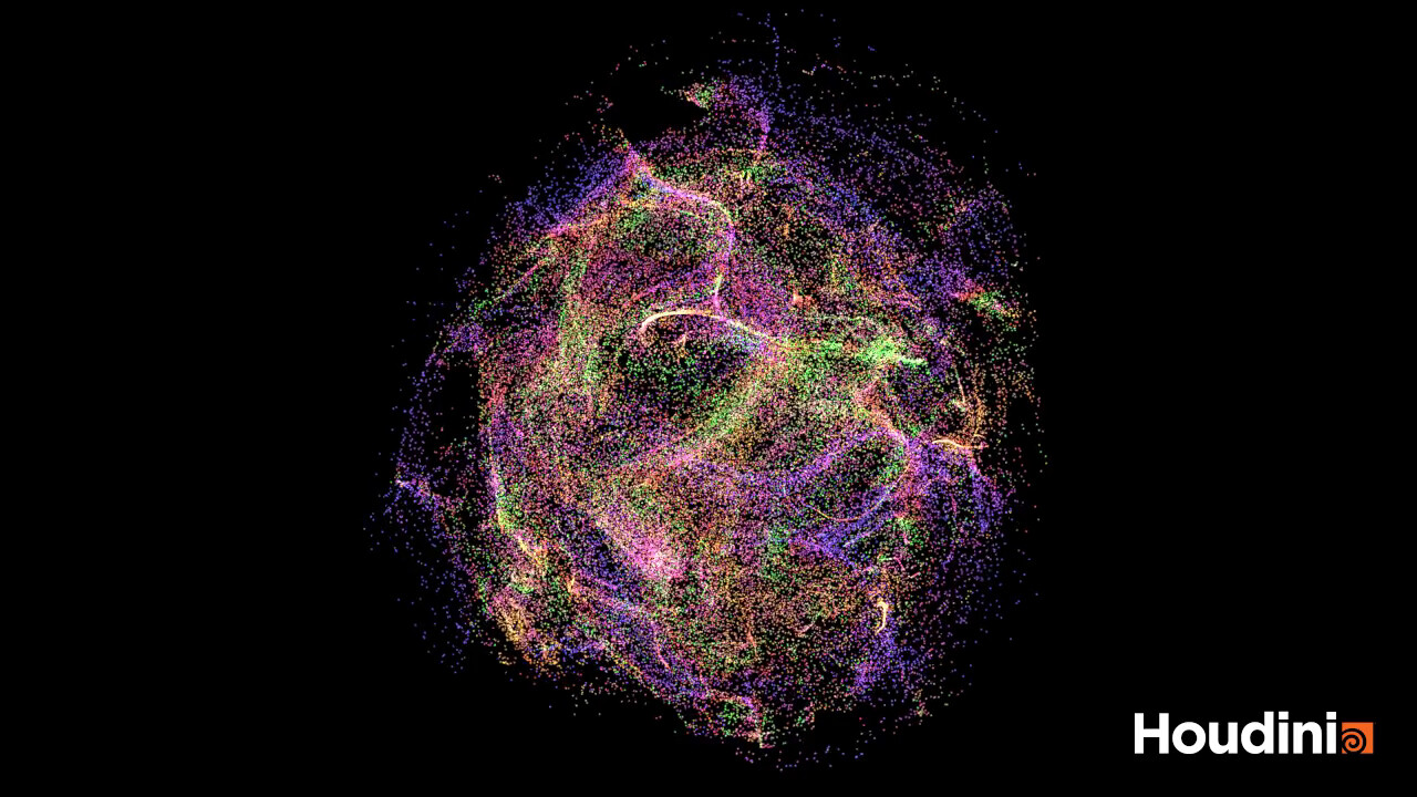 ArtStation - Particle Trails in Houdini