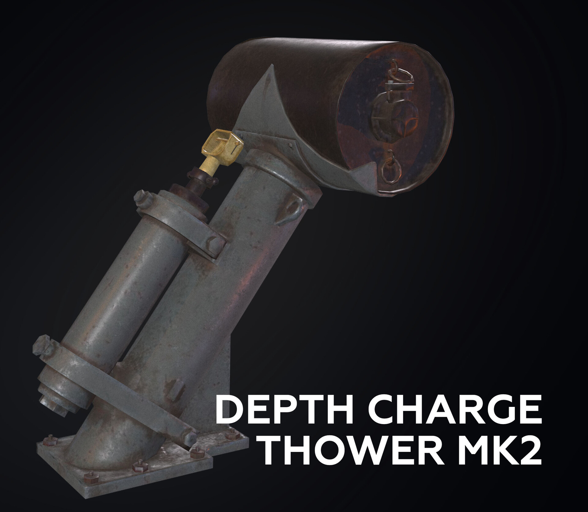 ArtStation - Depth charge thrower mk2