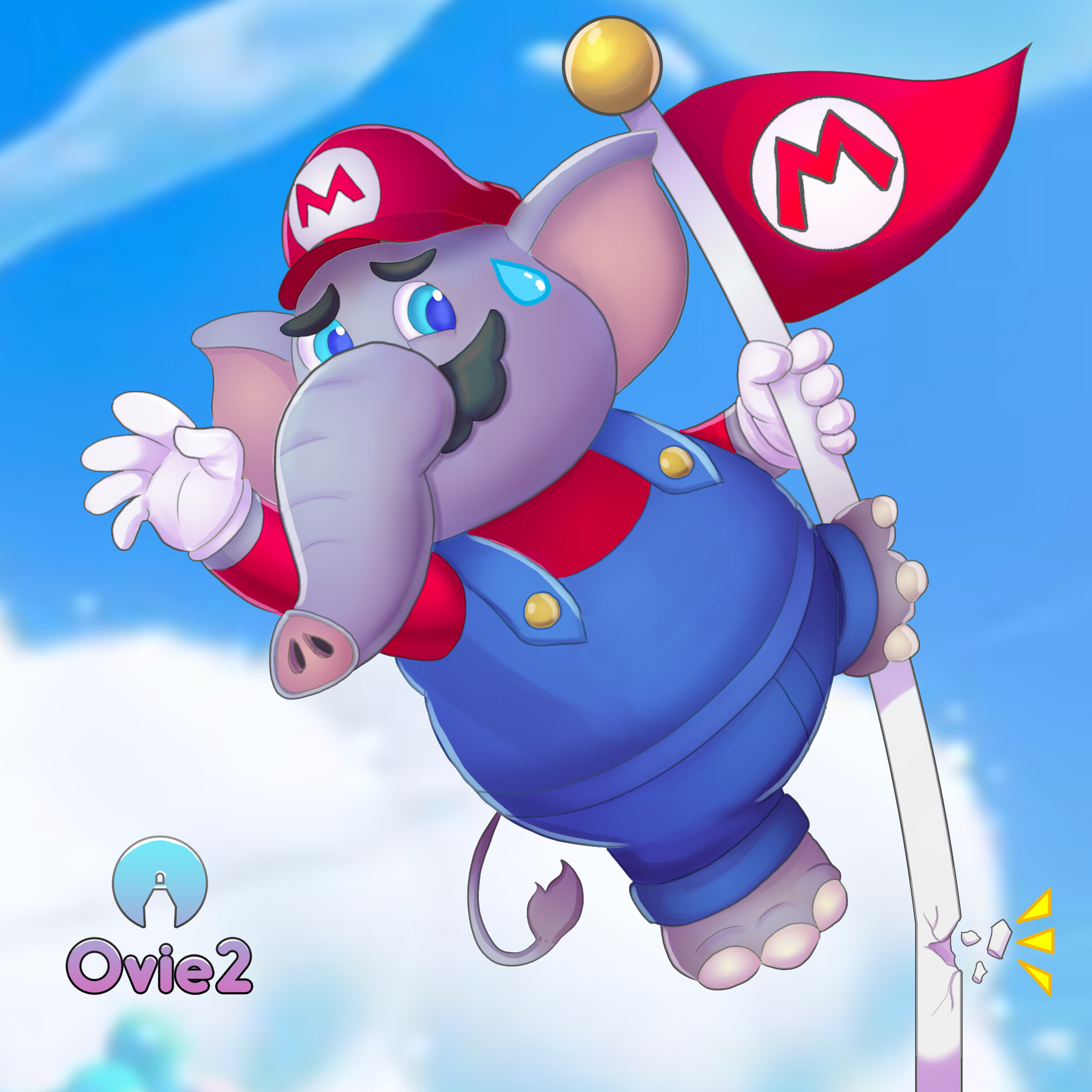 ArtStation - Super Mario Elephant!