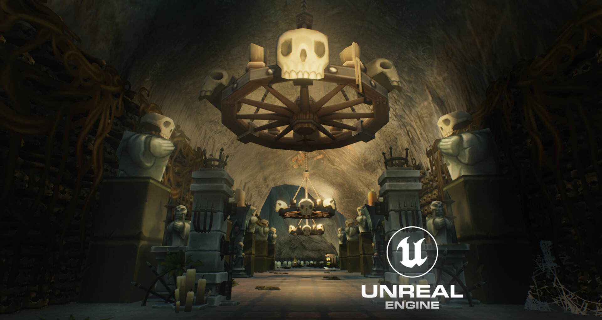 ArtStation - Icy cave, and Skeletown