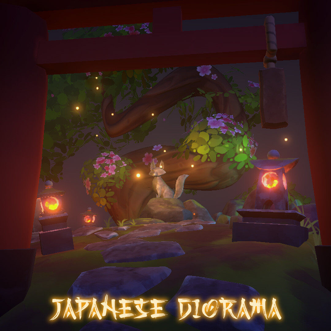 ArtStation - Japanese Diorama Night