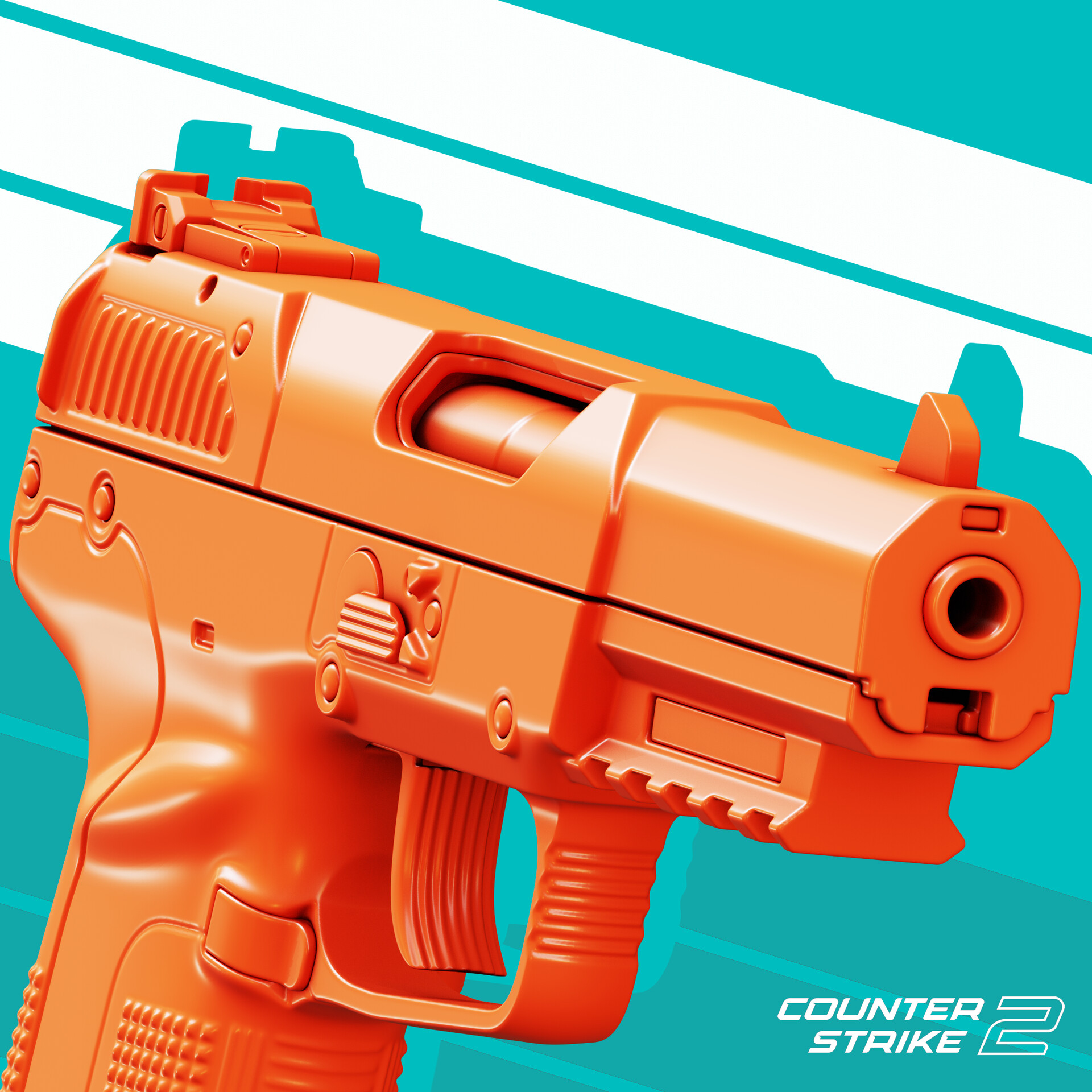 ArtStation - Counter-Strike 2 Five-Seven High Poly