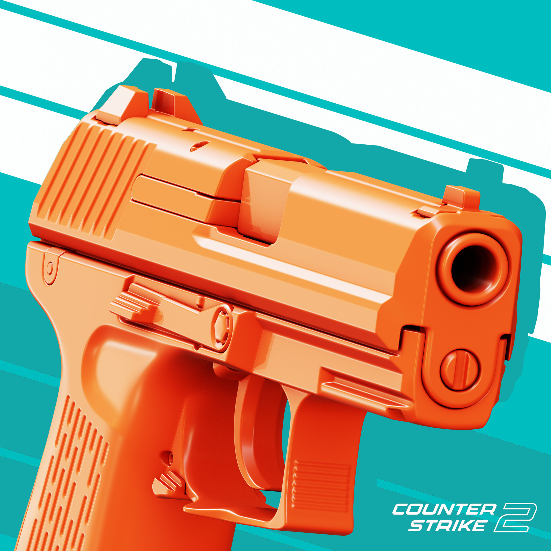 ArtStation - Counter-Strike 2 P2000 High Poly