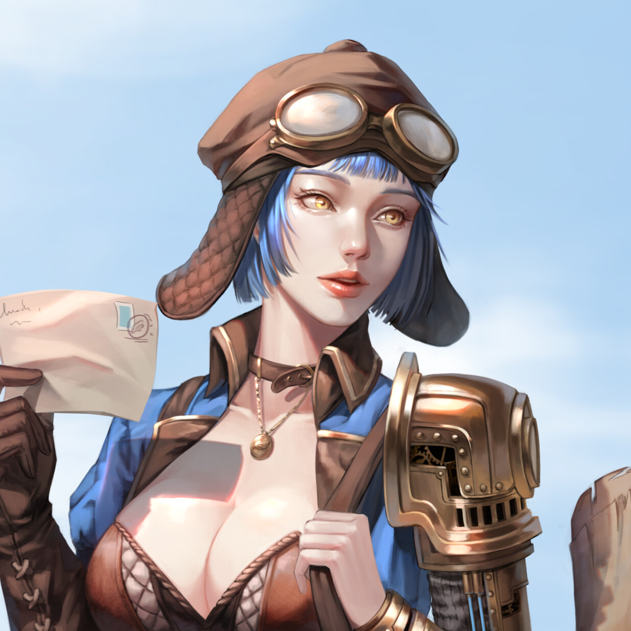 ArtStation - Steampunk postofficer