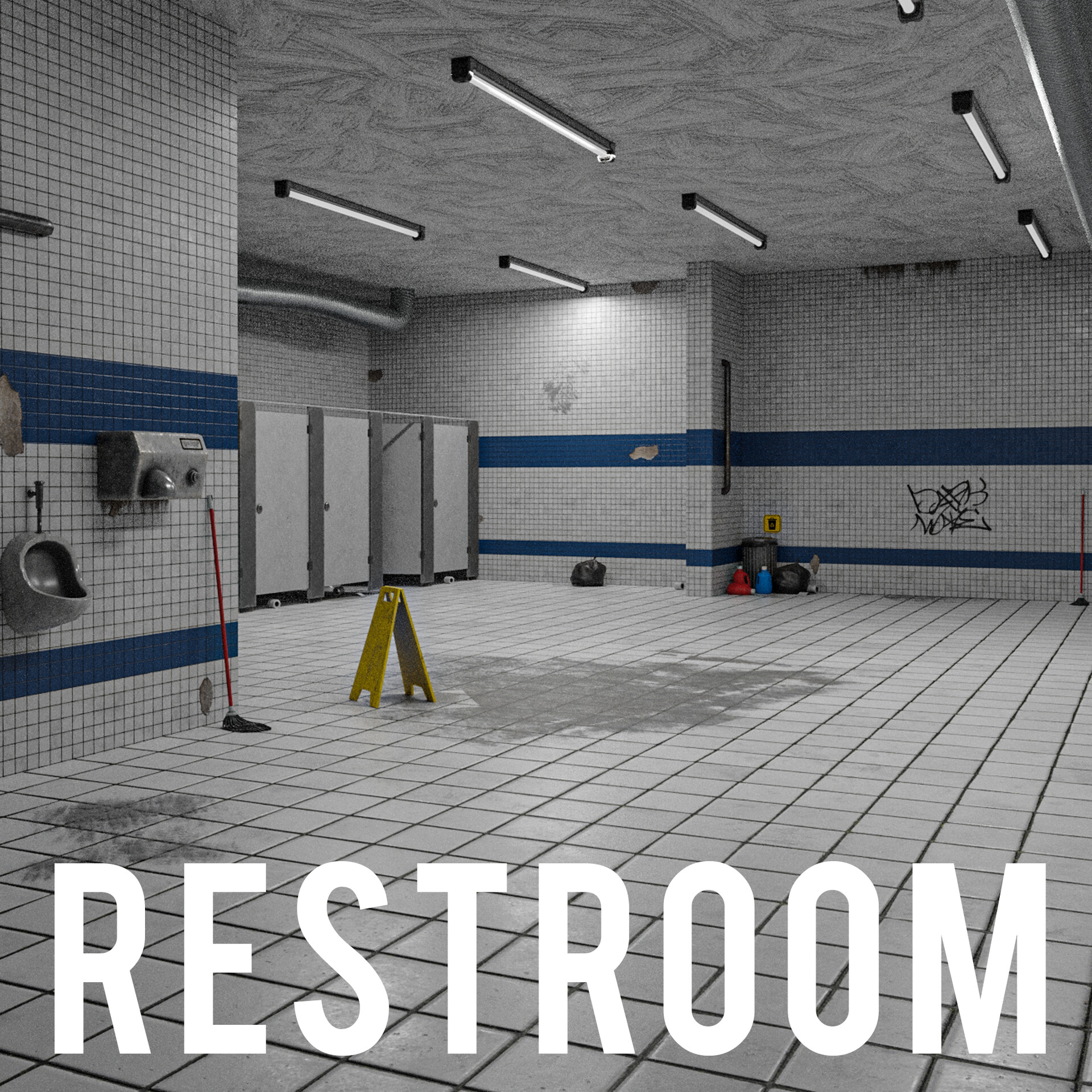 ArtStation - RESTROOM | WC