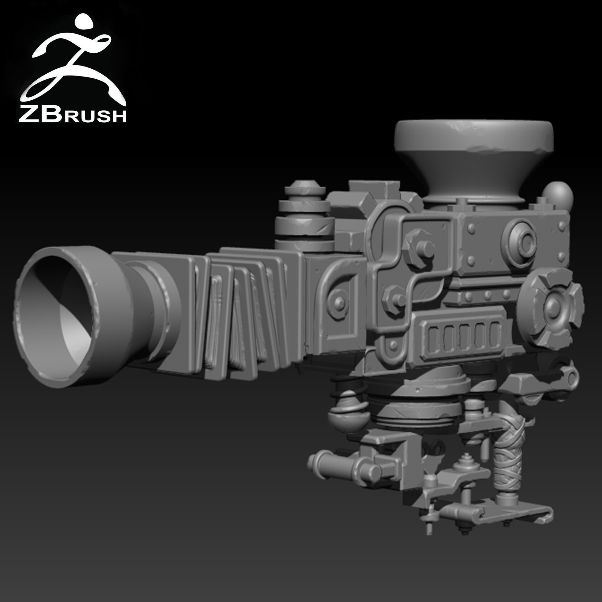 ArtStation - Slot Machine Gun Sculpt