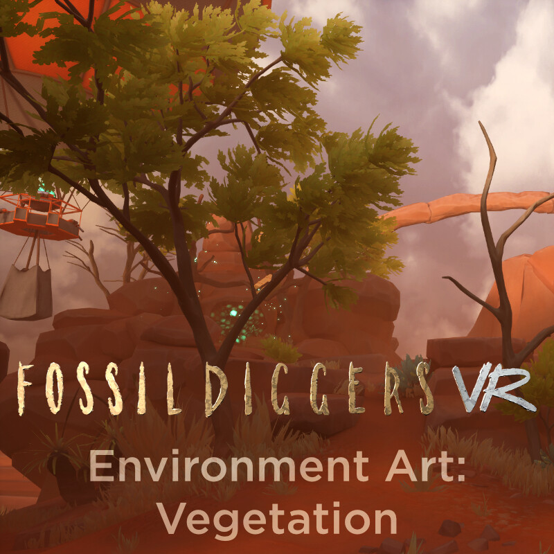 ArtStation - Fossil Diggers VR: Environment Art - Vegetation pipeline
