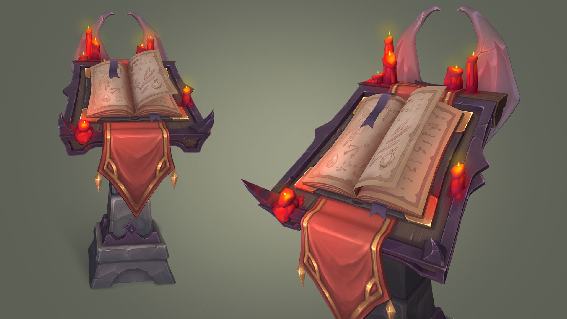 ArtStation - Venthyr altar - World of Warcraft fan art.