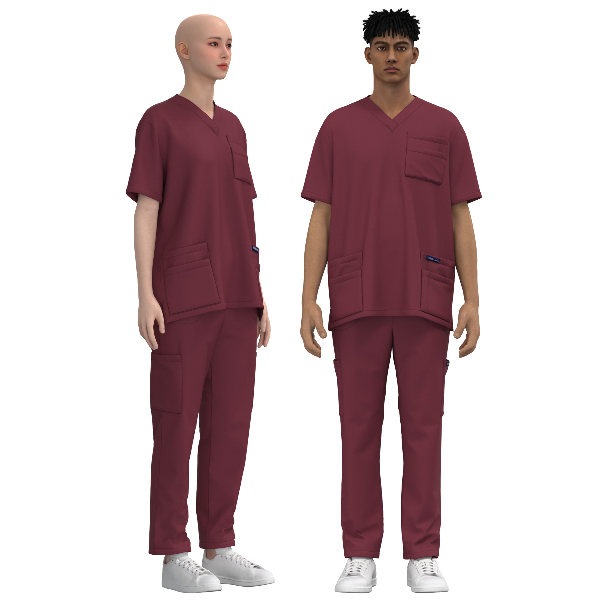 ArtStation - Medical Uniform Women and Men Unisex