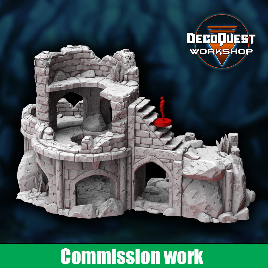 ArtStation - Ruins models (3D printable)